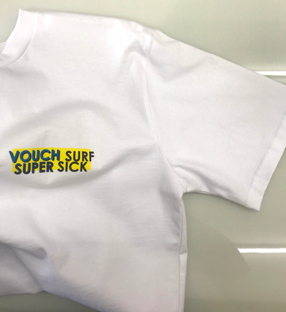 Vouch Super Sick T-Shirt (White) – North Coast Surfboards